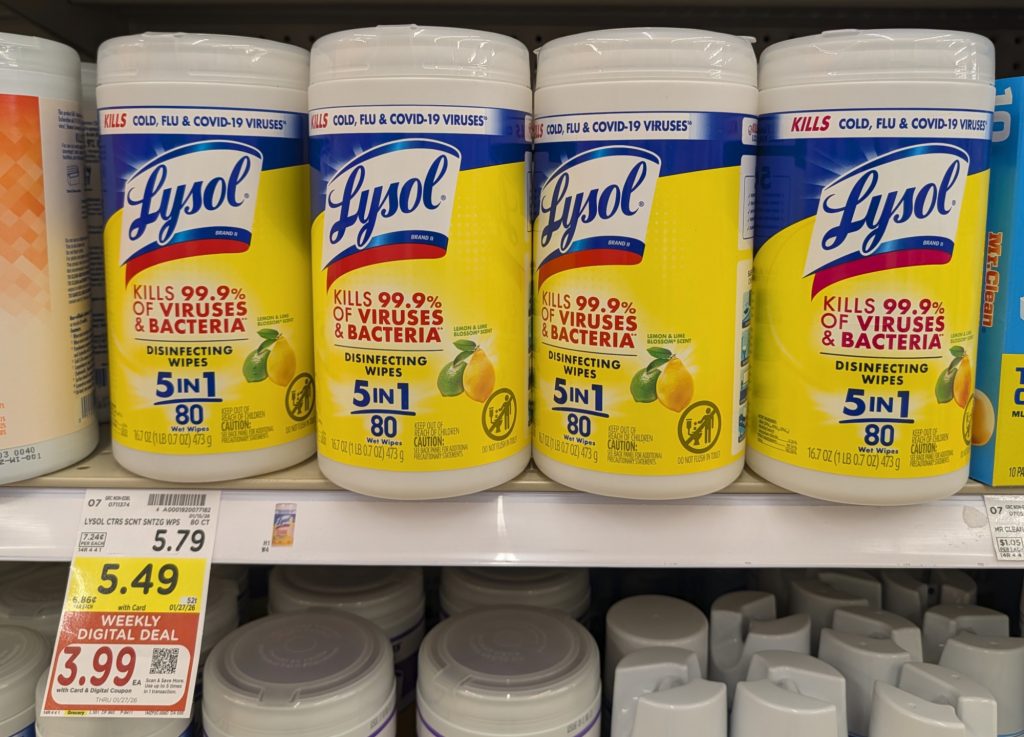 Lysol Disinfecting Wipes As Low As $3.99 At Kroger (Regular Price $5.79 ...