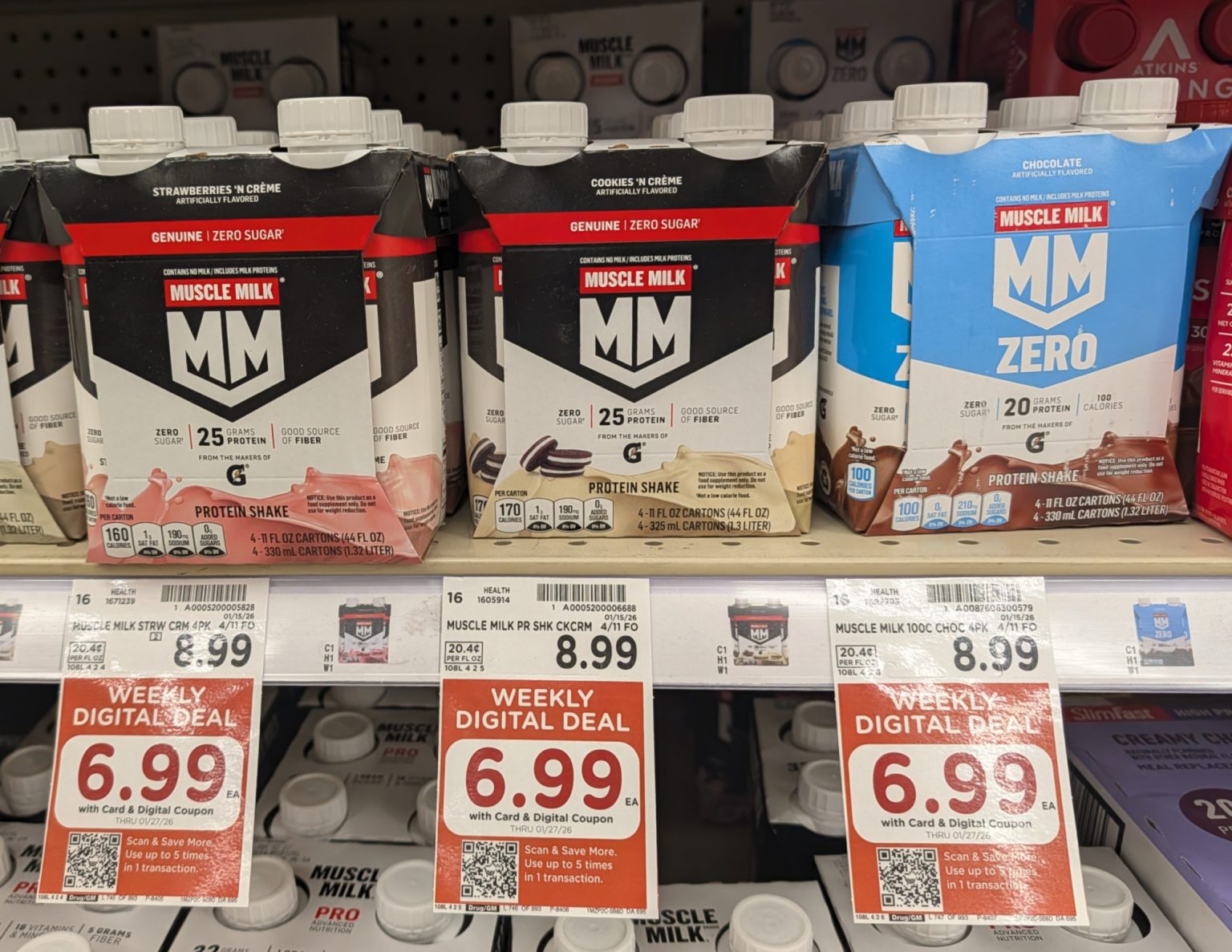 Muscle Milk Protein Shake 4-Pack As Low As $6.99 At Kroger (Regular ...