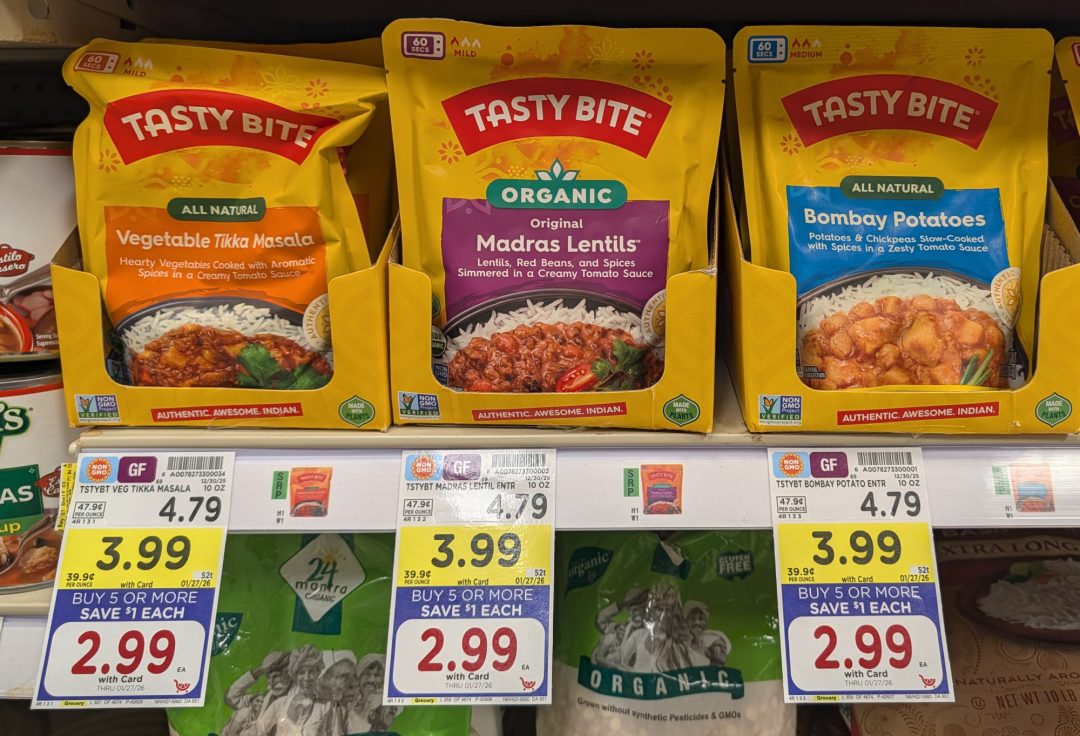 Tasty Bite Entree As Low As $2.49 At Kroger (Regular Price $4.79 ...