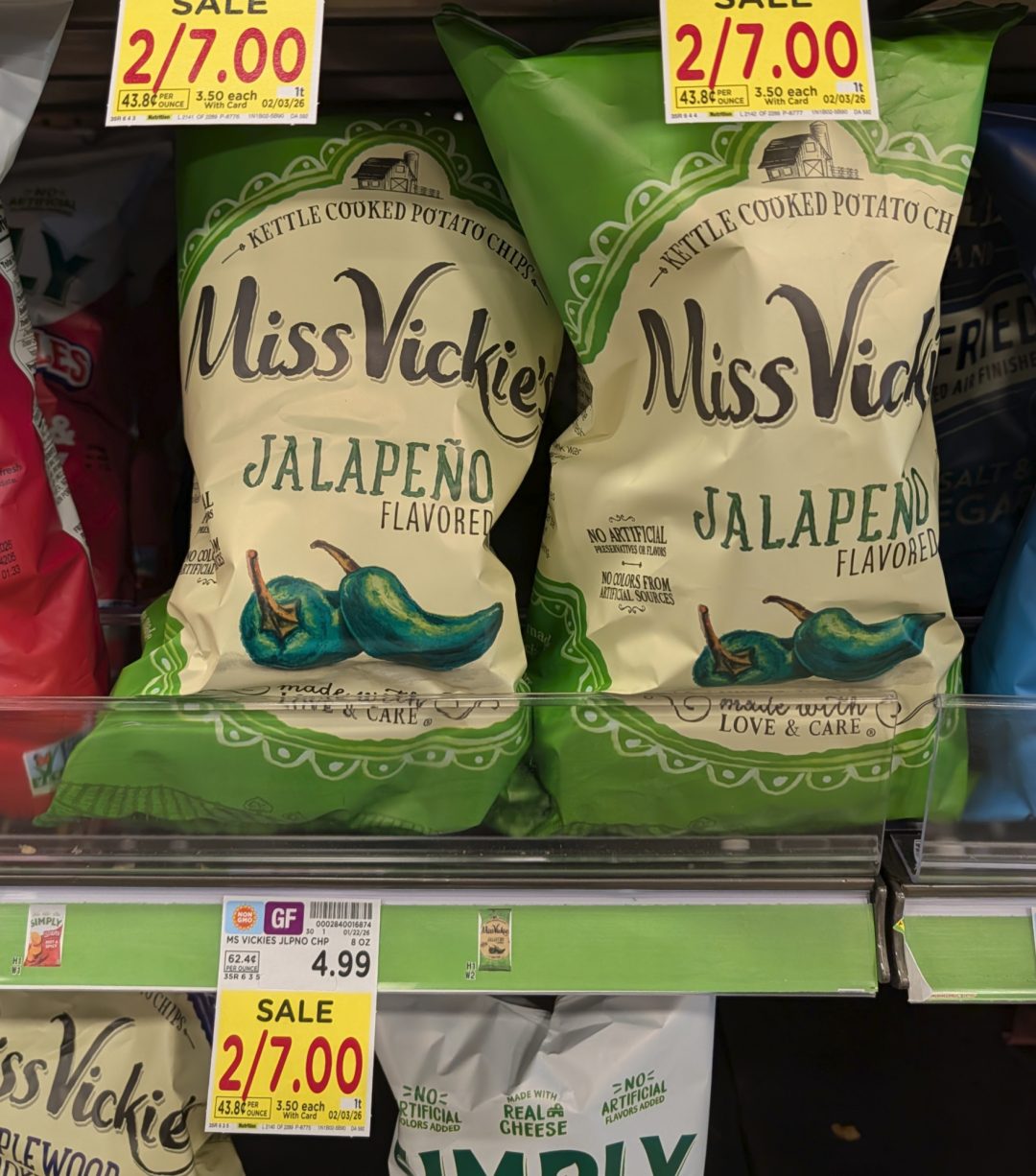 Miss Vickie’s Kettle Cooked Potato Chips Just $2.75 At Kroger (Regular ...