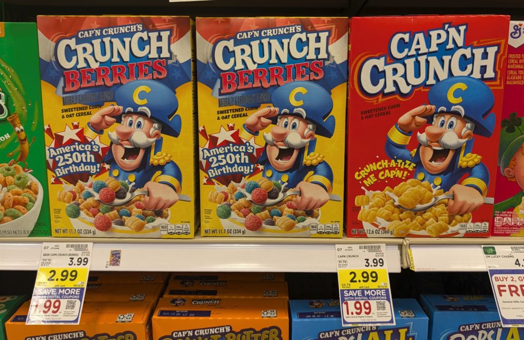 Save On Quaker Cap’n Crunch Cereal At Kroger – Just $1.99 Per Box ...
