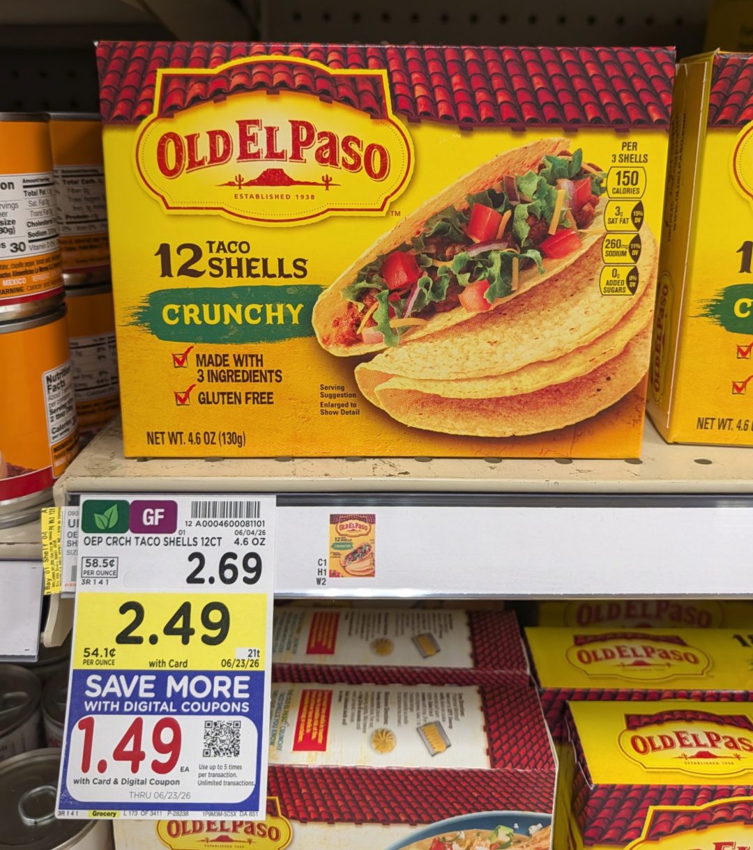 Old El Paso Taco Shells Just $1.49 At Kroger - iHeartKroger