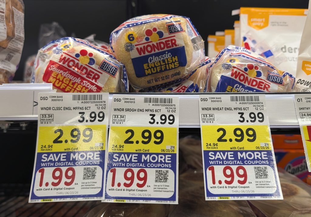 Wonder Bagels Or English Muffins As Low As 99¢ At Kroger - iHeartKroger